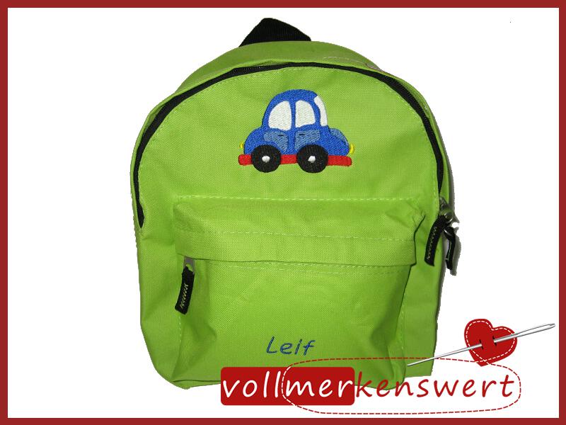 vollmerkenswert - Kindergartenrucksack mit Wunschmotiv und Name ...